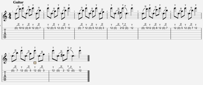 5 Guitar Tapping Exercises For Beginners With Tab