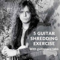 5 Guitar Shredding Exercises with Tabs