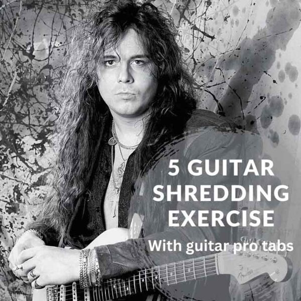 5 Guitar Shredding Exercises with Tabs