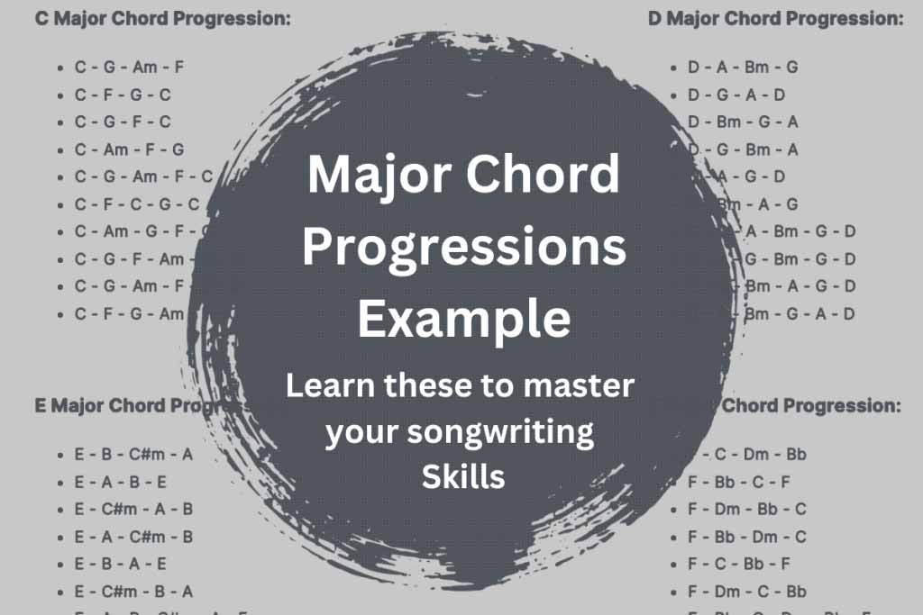 List of Major Chord Progression