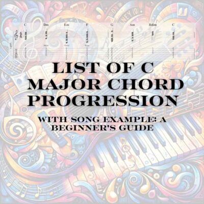List of C Major Chord Progression with Song Example: A Beginner's Guide