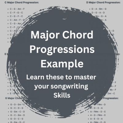 List of Major Chord Progression