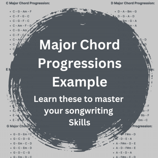 List of Major Chord Progression