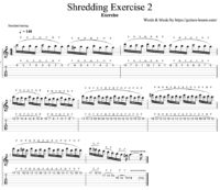 5 Guitar Shredding Exercises with Tabs