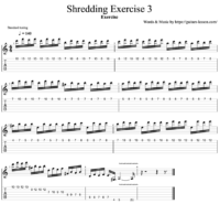 5 Guitar Shredding Exercises with Tabs