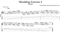 5 Guitar Shredding Exercises with Tabs