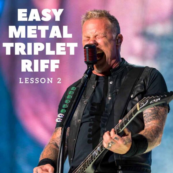 Easy Metal Riff Triplet Lesson Part 2