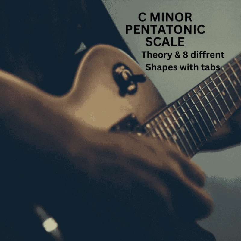 C Minor Pentatonic Scale - Theory, Shape Diagram with Tabs