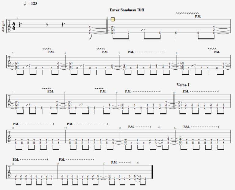 7 Easy Metallica Riffs For Beginners With Tab