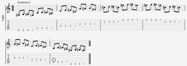 First Guitar Lesson - 10 Fingering Pattern With Tabs