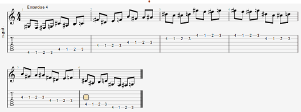 First Guitar Lesson - 10 Fingering Pattern With Tabs