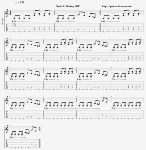 7 Easy Metallica Riffs For Beginners With Tab