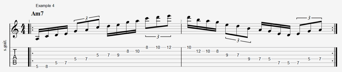 Guitar Triplet Lesson: 3 Combination Triplets And 16Th Notes Tabs